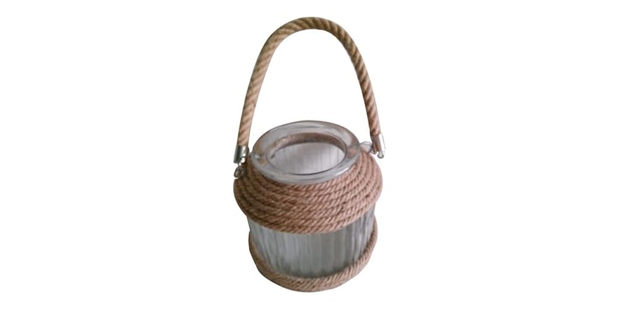 Candle Holder w/Rope - Small
