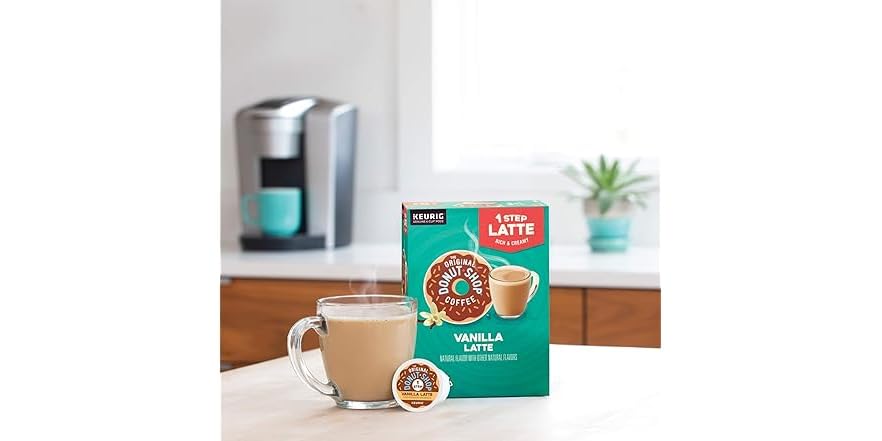 (80 Ct) The Original Donut Shop Vanilla Latte K Cups