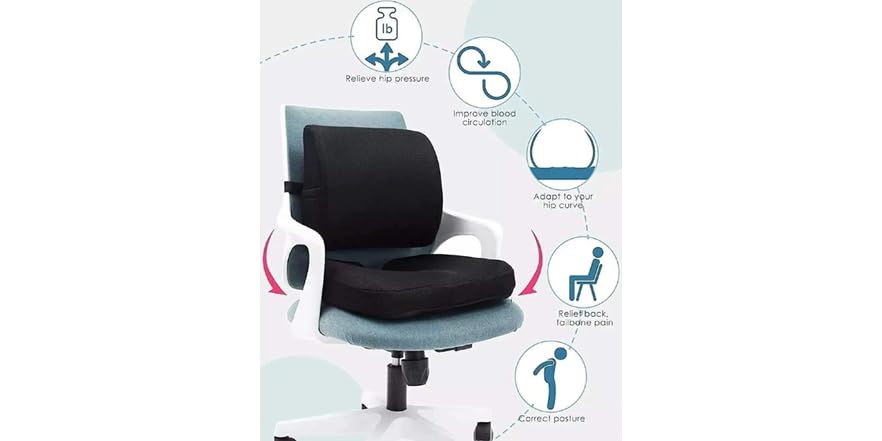 Memory Foam Lumbar Support Pillow