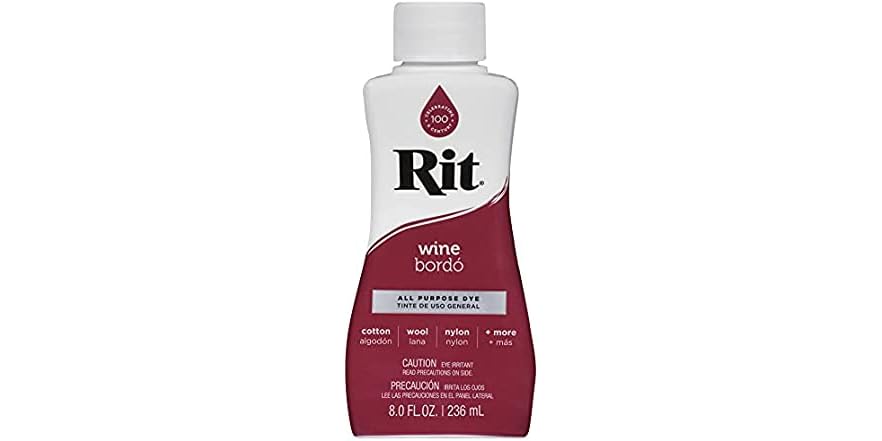 Rit All-Purpose Liquid Dye, Wine 8 Fl Oz