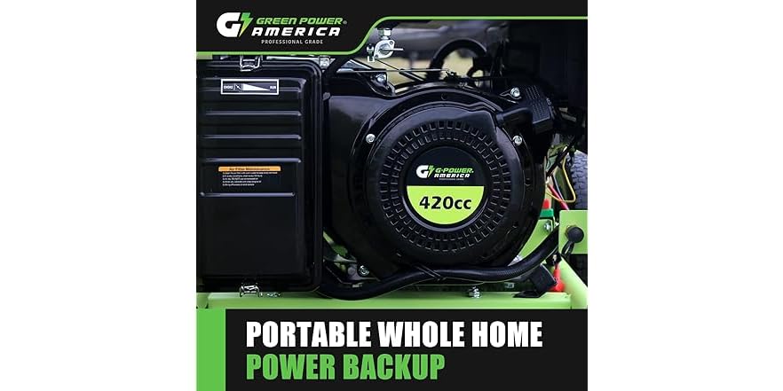 Green Power America 10000W Dual Fuel Generator