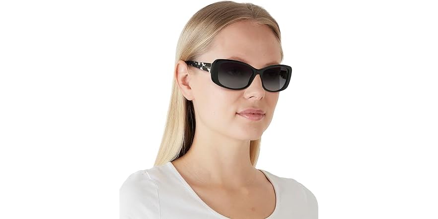 COACH Coach HC8168 Sunglasses, Black/Grey Gr