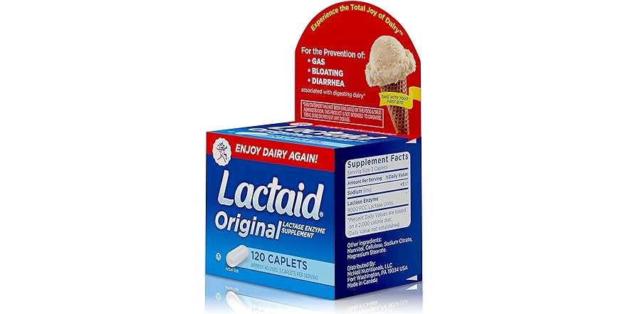 Lactaid Original Strength 120 ct