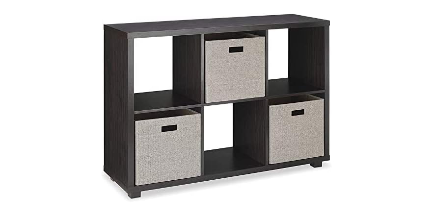 Whitmor Deluxe 6 Cube Organizer, Espresso