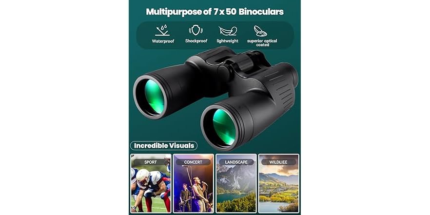 HD PORRO Prism 7x50 Binoculars
