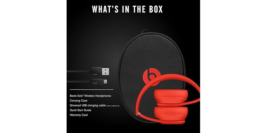 Beats beats solo 3 red #2 Beats solo 3 headphones red re (Open Box)