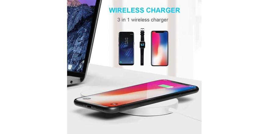 3-in-1 Fast Charge Wireless Charging Pad
