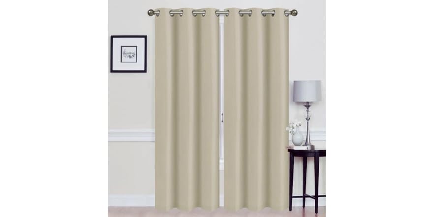 Foam-Backed Blackout Panel Pair