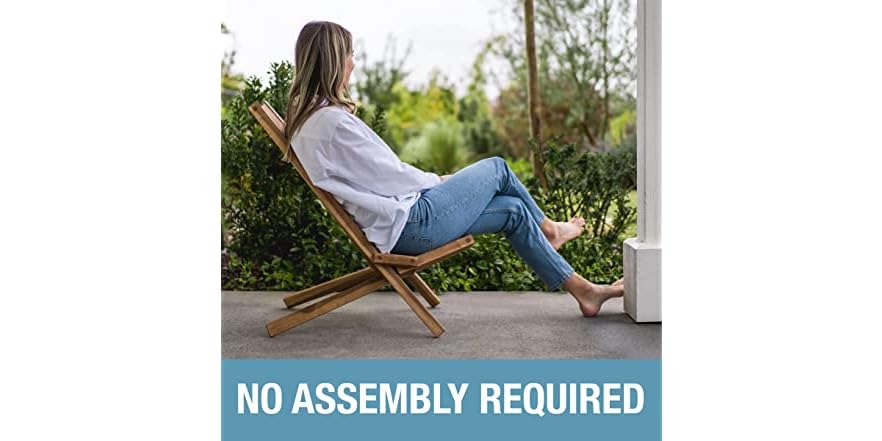 CleverMade Tamarack Folding Wooden Chair