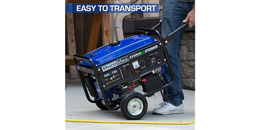 DuroMax Electric Start,Dual Fuel Portable Generator