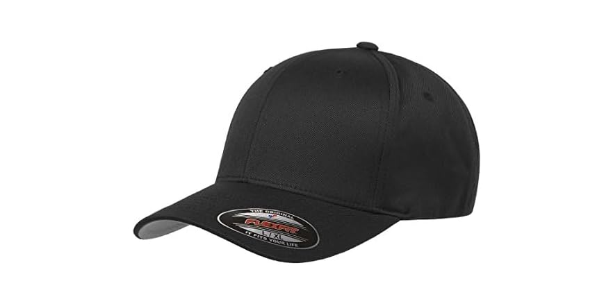 Flexfit Flexfit 6277 Wooly Combed Twill Cap Blac