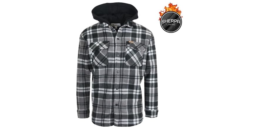 MATIX Men’s Hooded Flannel Shacket