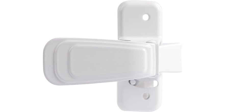 Heavy Duty Inside Door Latch; White Finish