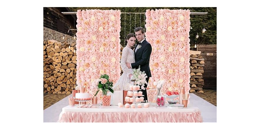 Peach Flower Wall Panel 5ftx3.74ft Peach