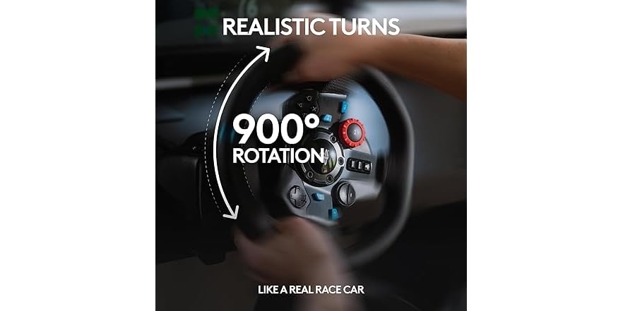 (NEW) Logitech G29 Driving Force Racing Wheel & Floor Pedals for PS5 ...