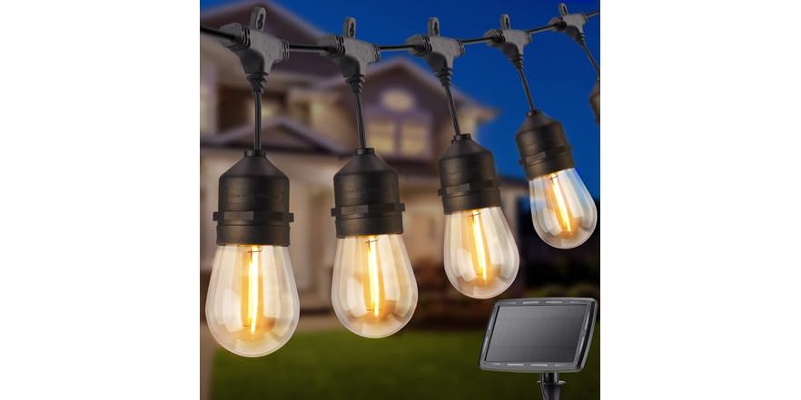 Brightown Solar String Lights 34FT