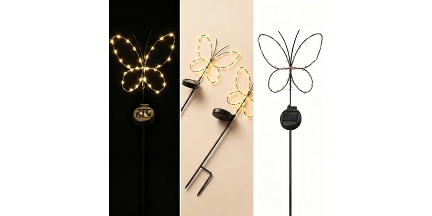 Touch Of ECO Solar Powered LED Garden Stake- Butterfly