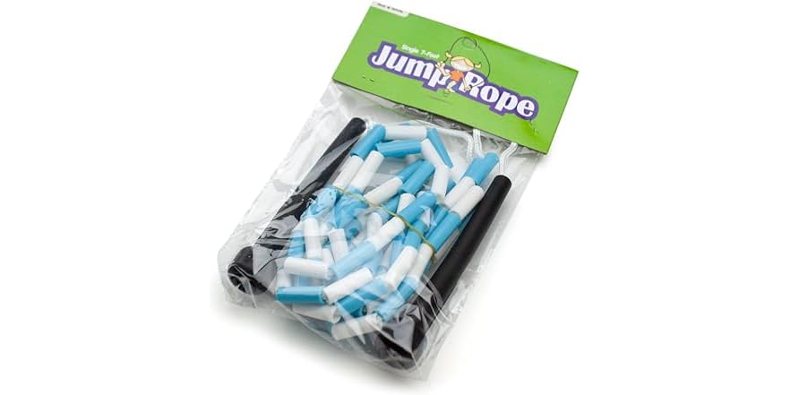 K-Roo Sports Jump Rope Plastic Beaded , 7'