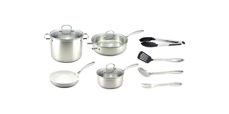 Kevin Dundon 11 Piece Cookware Set SS