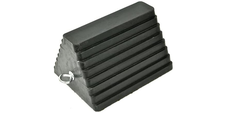 Solid Rubber Heavy Duty Wheel Chock