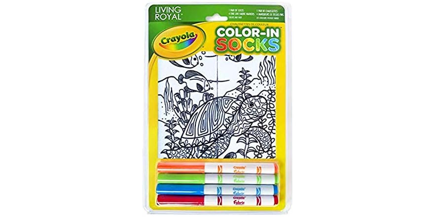 Crayola Kids Color In Socks