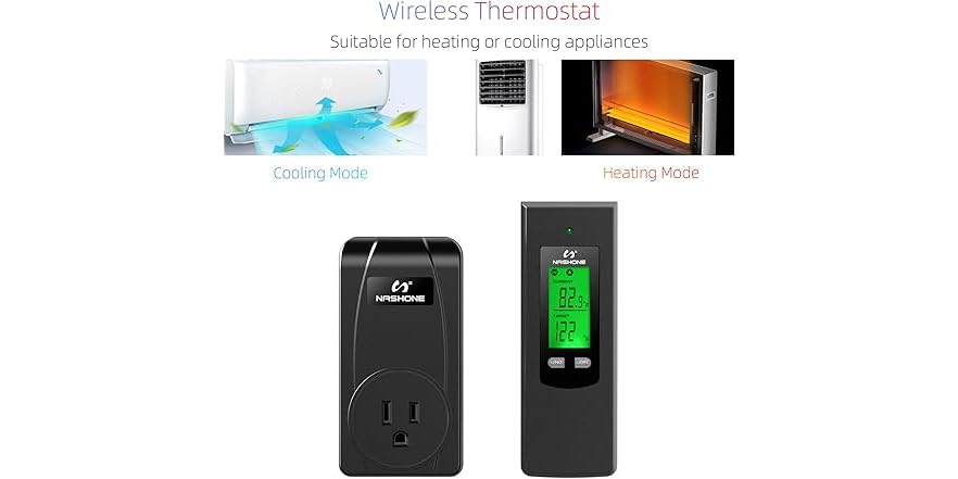 Nashone Wireless Thermostat Socket
