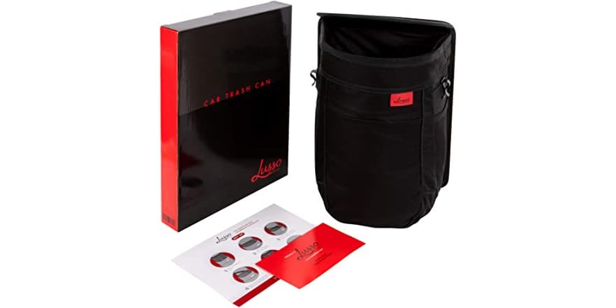 Lusso Gear Spill-Proof Car Trash Can