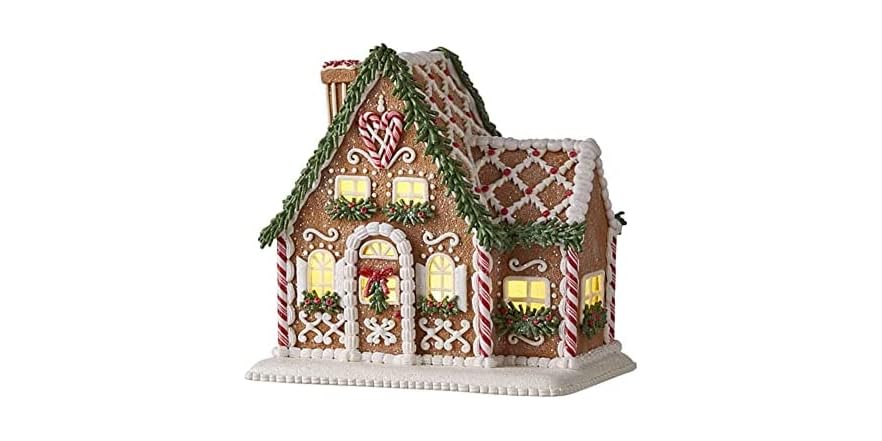 Gingerbread Lighted Christmas House