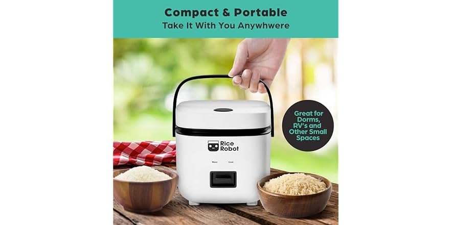 Rice Robot Personal Rice Cooker 1 Quart