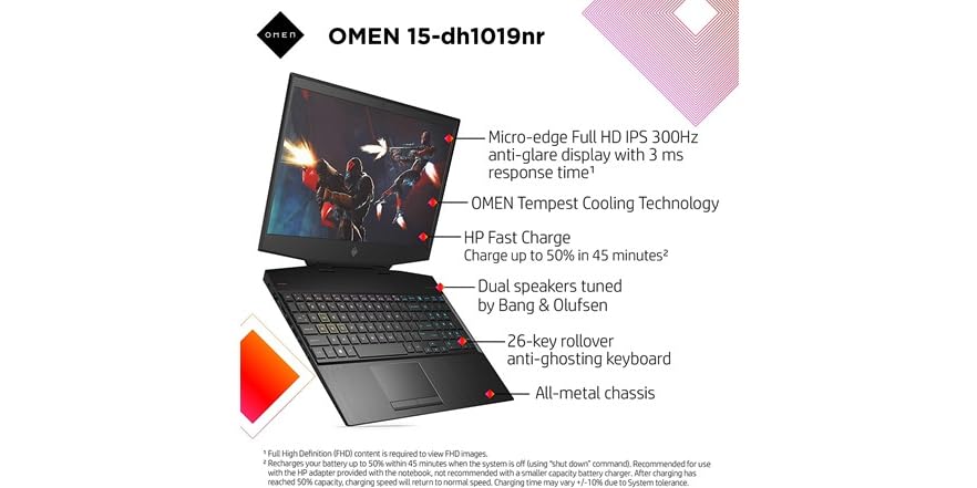 HP Omen 15.6" Gaming Laptop (Open Box)