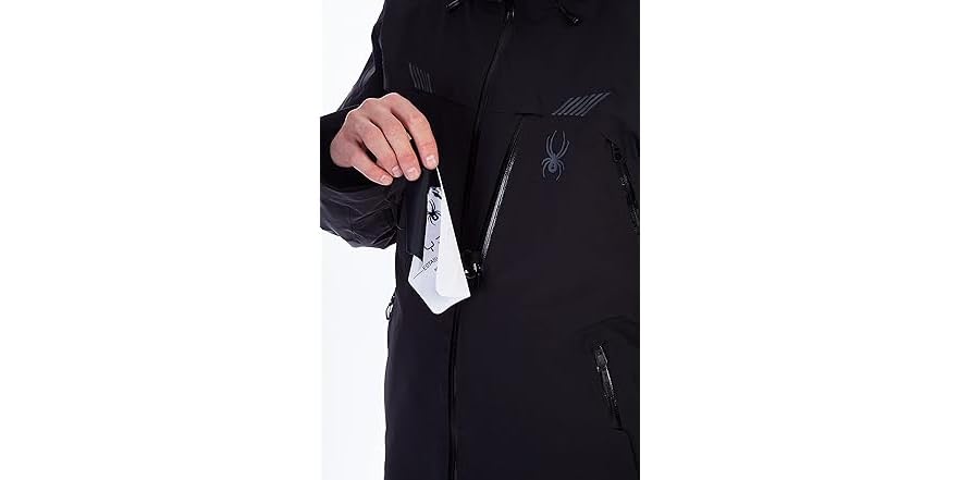 Spyder Men's Black Leader Jacket