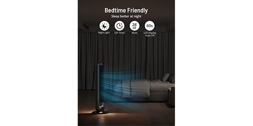 PARIS RHONE Tower Fan with Remote