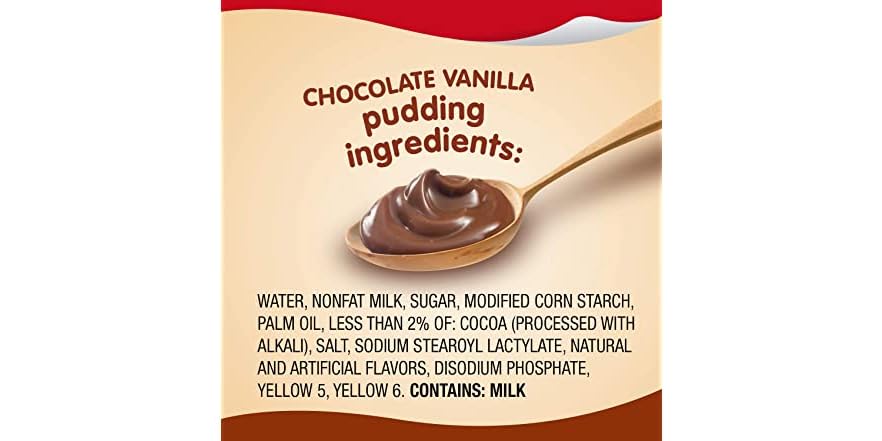 Snack Pack Chocolate Vanilla Pudding Cups, 4 Count, 12 Pack