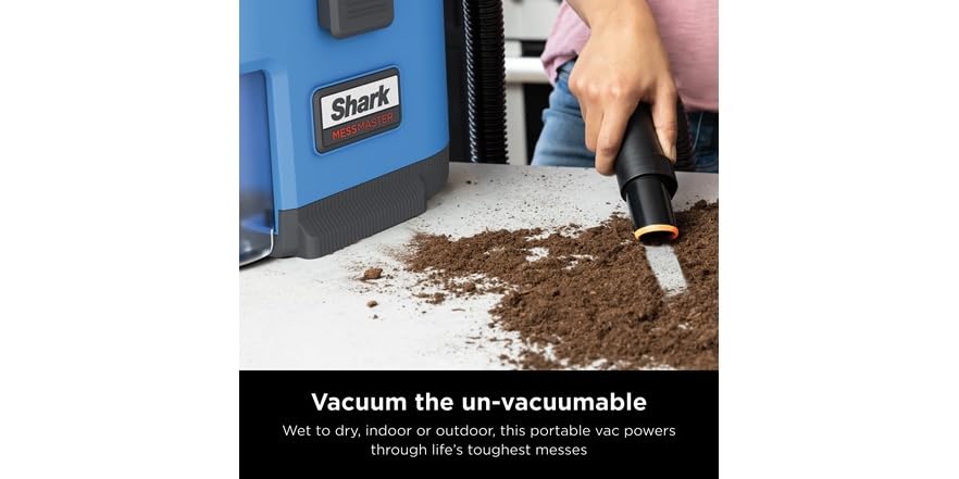Shark Mess Master Portable Wet Dry Vacuum (Open Box)