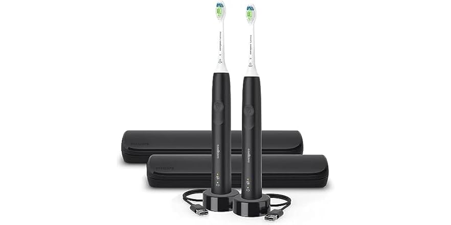 Philips Sonicare Electric Toothbrush Bundle Black