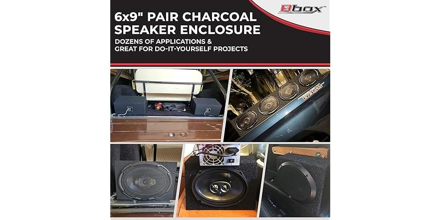 (NEW) Atrend Bbox Pro 6x9 Audio Tuned Car Speaker Boxes & Enclosures (Pair)