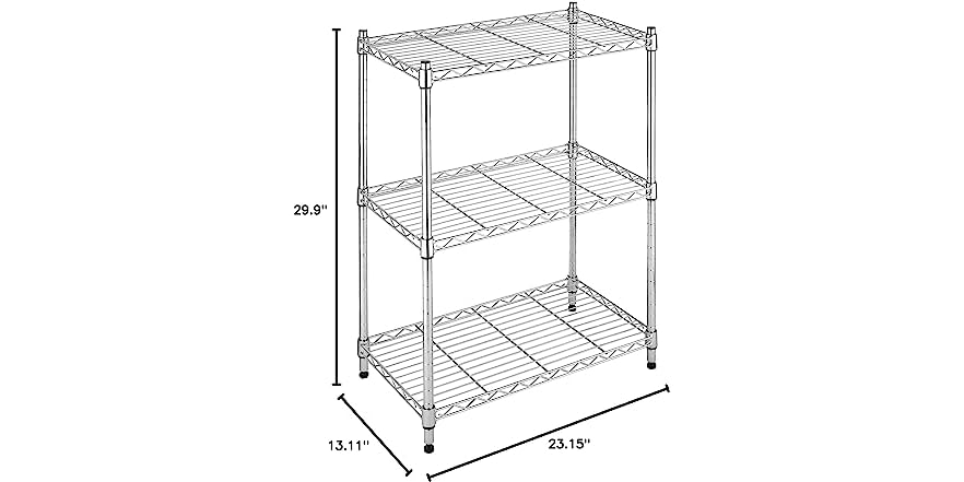 Whitmor Supreme Small 3 Tier Shelving