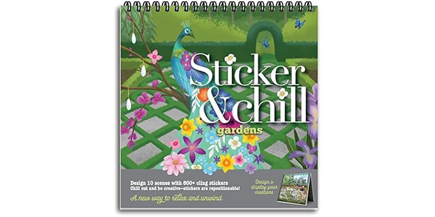 Sticker & Chill Sticker Book for Adult