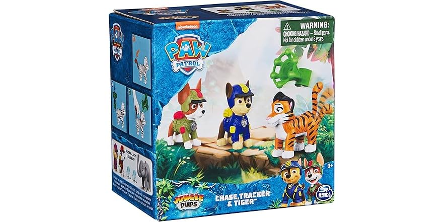 Paw Patrol: Jungle Pups Chase, Tracker & Tiger Action Figures
