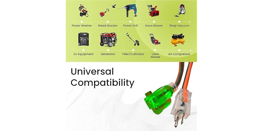 Go Green Power 50ft 12/3 SJTW Outdoor Cord 6pk