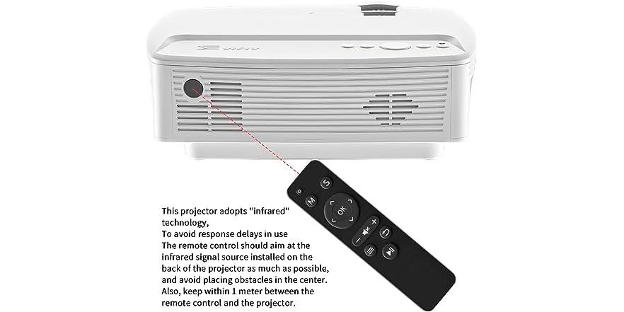 ABIRAA Computer Mini WiFi Projector Laptop 75