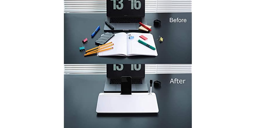 Garood Desktop Dry Erase Board with Storage