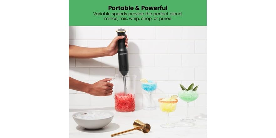 Chefman Cordless Portable Immersion Blender