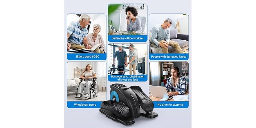 MERACH Under Desk Elliptical Machine