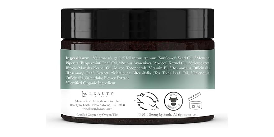 (2 Pack) Peppermint Tea Tree Scrub