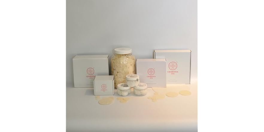 Altar Bread White Host Cross Design 1000ct