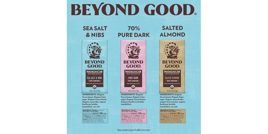 Beyond Good Chocolate Bars Favorites 12 Pack