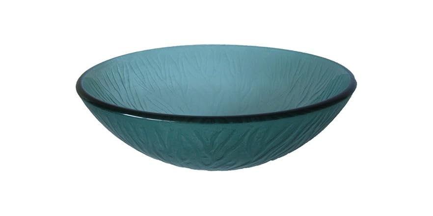 Stelo Round Glass Vessel Sink, Green