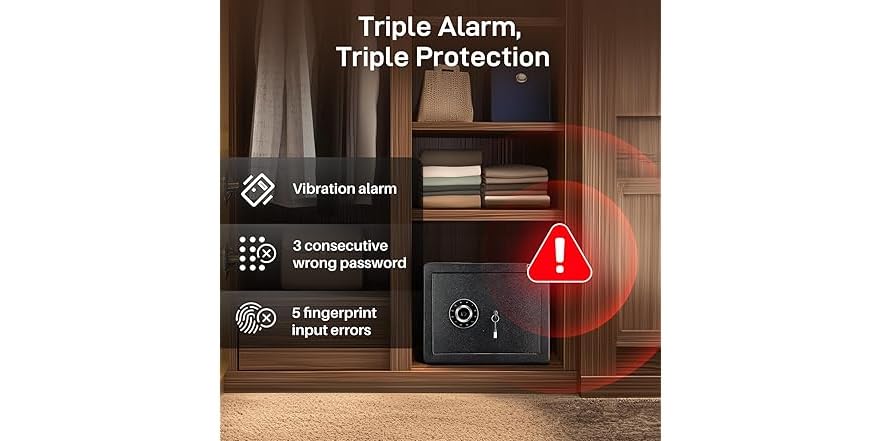 ADIMO BGX-M/D-30D Biometric 1.2 CuFt Fingerprint Safe