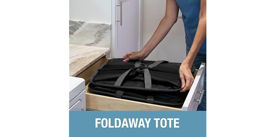 2PK CleverMade Collapsible Caddy, Black/Gray